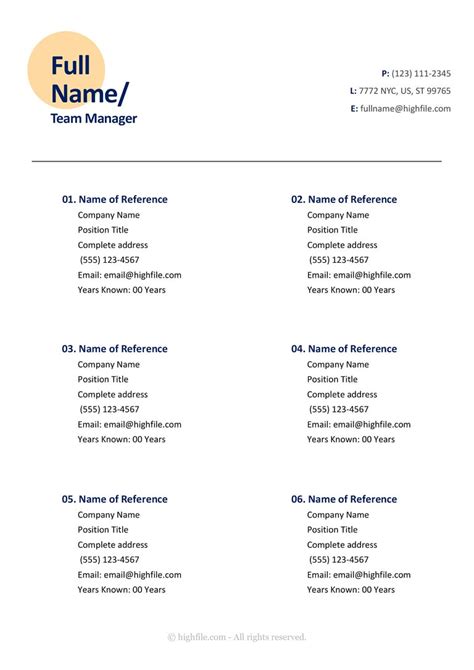 Free Document Templates Highfile