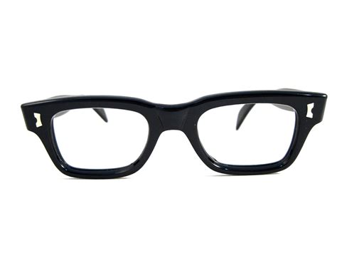 Black Horn Rimmed Mens Unisex Glasses New Old Stock By Holdenism