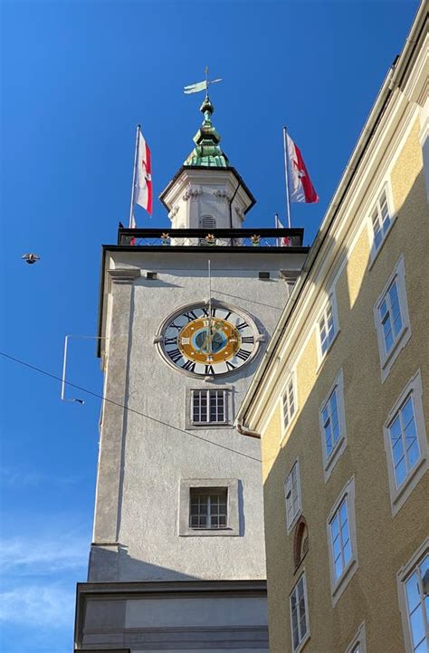 Salzburg Old Town Streets Shops And Buildings Stock Image Image Of