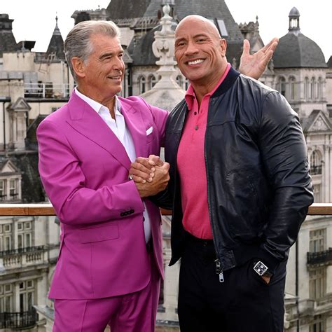 Dwayne Johnson Pink Shirt