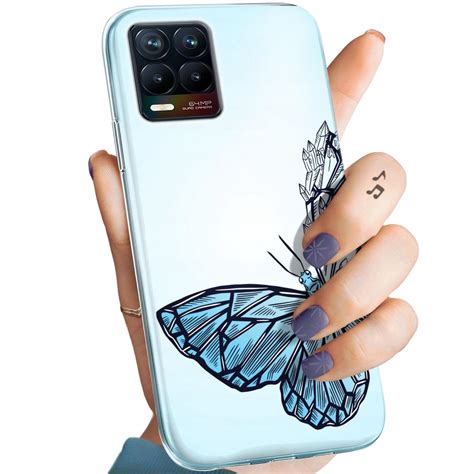 Etui Do Realme 8 8 Pro Wzory Motyle Butterfly Barwne Obudowa