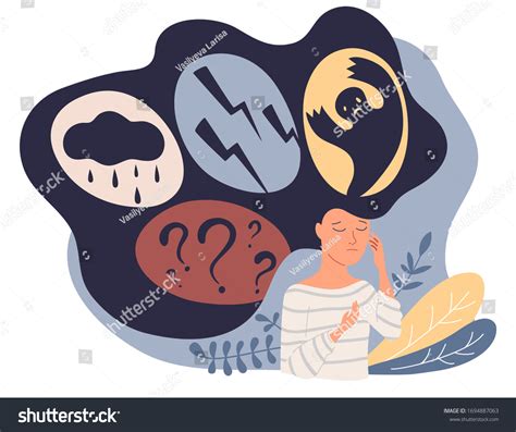 Feelings Vector Illustration Behavior Expression Persons Stock Vector Royalty Free 1694887063
