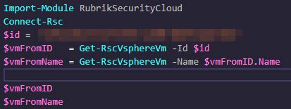 Get Rscvspherevm Fails To Find Some Vms Using Name Issue