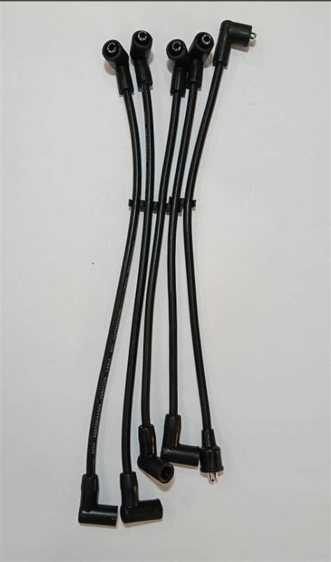 Spark Plug Lead Set Silicone 8mm Black Mini And Moke Spares