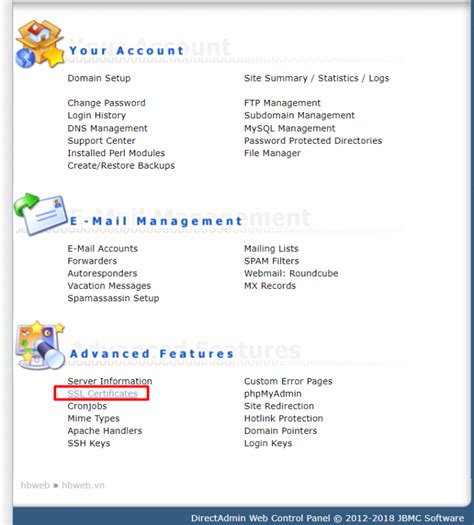 Hướng Dẫn Cài Ssl Cho Website Hbweb
