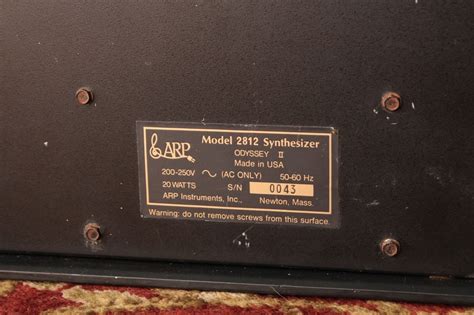 Matrixsynth Arp Odyssey Mkii 2812 Vintage Analog Synthesizer Sn 0043