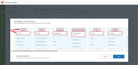 How To Import Users With A CSV File In Proactive Campaigns GrowthDot