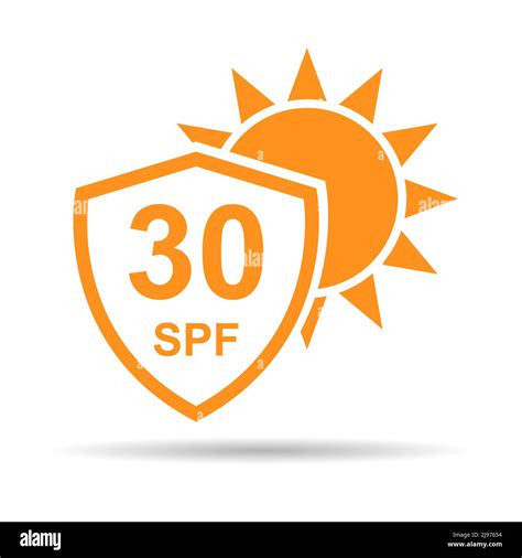 Facteur De Protection Solaire 30 Ombre Icône Symbole De Bloc De