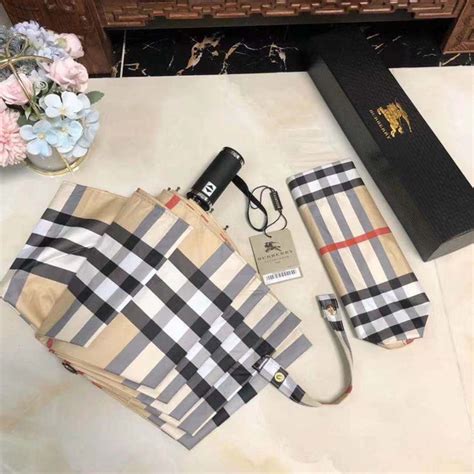 Зонт Burberry, Полный автомат, Обратное сложение, хаки купить по низкой ...