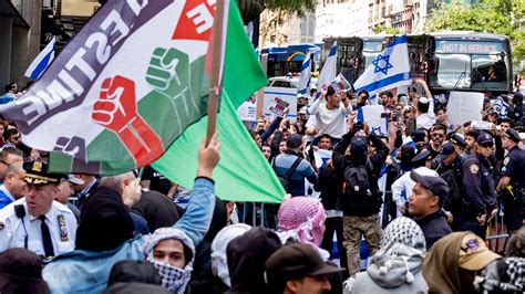 Israeli And Palestinian Supporters Rally And Clash For A Second Day In