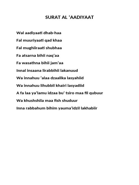 Surat Jus Amma Dalam Tulisan Bahasa Indonesia Pdf