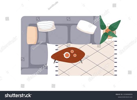 Living Room Interior Design Top View Stock Vector Royalty Free 2226998959 Shutterstock