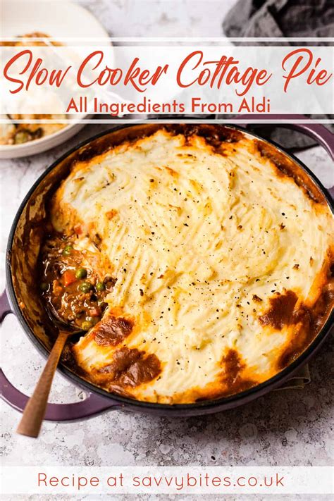 Slow Cooker Cottage Pie All Ingredients From Aldi Savvy Bites