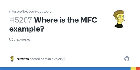 Where Is The Mfc Example · Issue 5207 · Microsoftvscode Cpptools