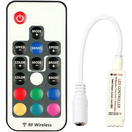 Amazon Com RGBZONE DC V V A RGB LED Controller With Key RF Wireless Remote Control