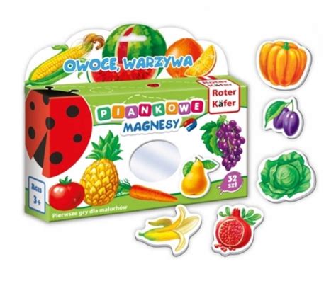 MÓJ MAŁY ŚWIAT MAGNESÓW OWOCE I WARZYWA 12465582198 oficjalne