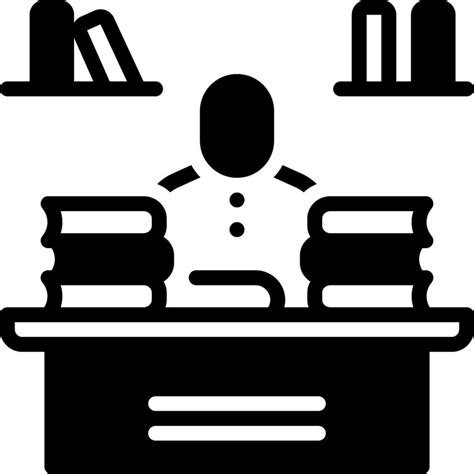 Sólido Icono Para Bibliotecario 31381473 Vector En Vecteezy