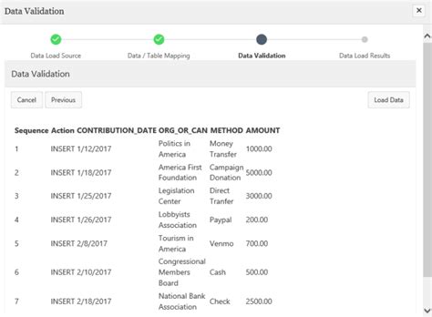Foreign Agents Registration Act Efile Import Csv Data