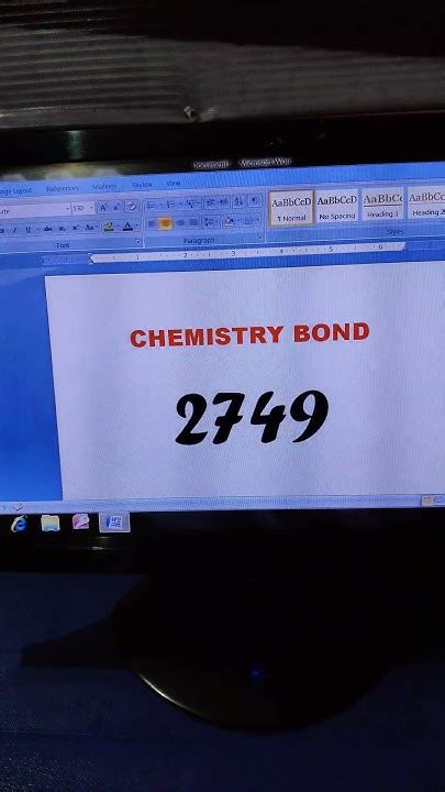 How To Draw Symbol Of Chemistry Bond ⚛️in Ms Wordibrain