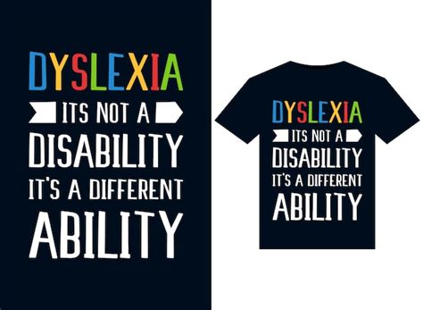 Dislexia Não é Uma Deficiência é Uma Habilidade Diferente Ilustrações