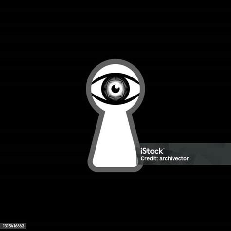 Mengintip Lubang Kunci Ilustrasi Stok Unduh Gambar Sekarang