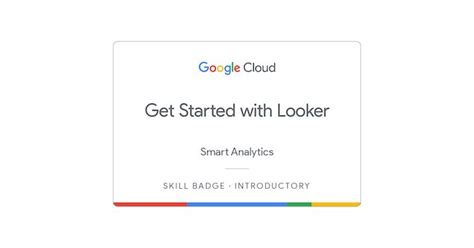 Sankalp Bendale On Linkedin Get Started With Looker Skill Badge Was