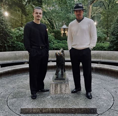 David Boreanazs Handsome Son 24 Looks Like His Double As Duo Dress