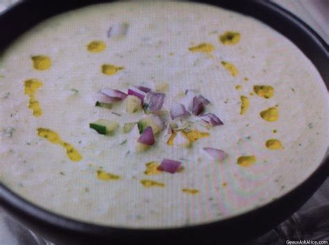 Chilled Cucumber Soup Geaux Ask Alice