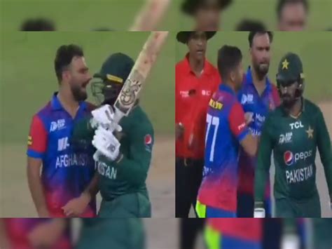 Asif Ali Fight With Fareed Ahmed In Pakistan Vs Afghanistan Match Of