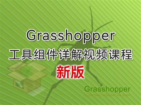 新版Grasshopper工具组件详解视频课程正式发布 Rhino D Tips
