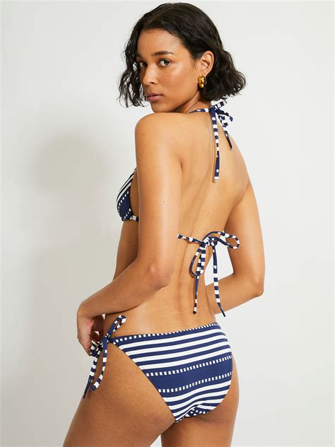 Lemlem Womens Malia Triangle Top In Eshe Navy