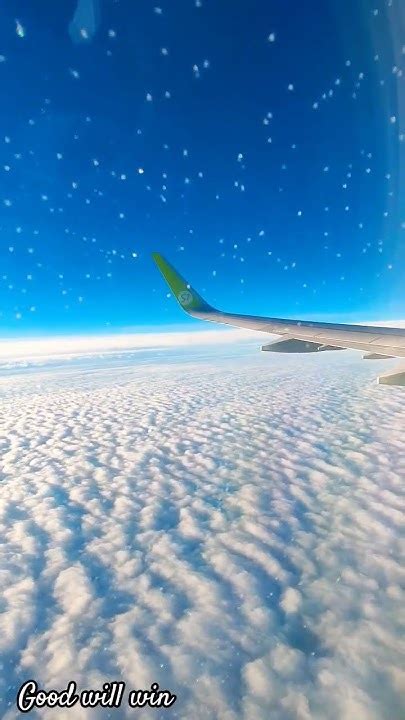 Вид из иллюминатора самолёта самолет облака Youtube