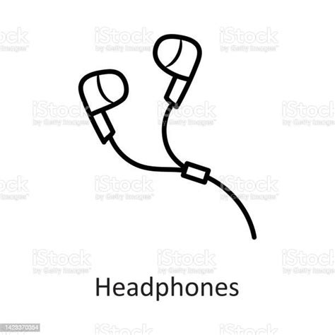 Contour Vectoriel Du Casque Illustration De Conception Dicône Symbole