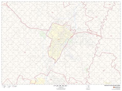 Winchester City Zip Code Map Virginia MapsofWorld