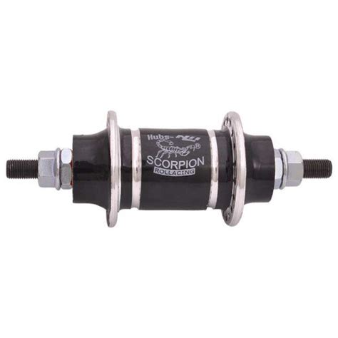 Cubo Alumínio Furos Dianteiro Rolamentado Preto Scorpion Jhonn Cicles Bicicletas