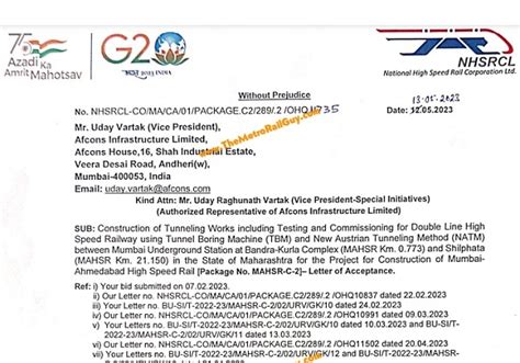 Afcons Awarded Mumbai Ahmedabad Bullet Trains C2 Tunnel Contract The Metro Rail Guy