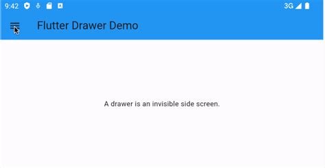 Hướng dẫn và ví dụ Flutter Drawer openplanning net