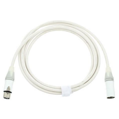 DMX Pin M Cable White Ultra Live AV