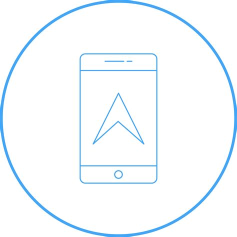 Navigation In Mobile Line Icon 16736109 Vector Art At Vecteezy