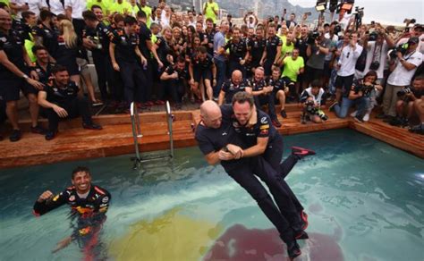 Red Bull Celebration Of Ricciardo At Monaco 2018