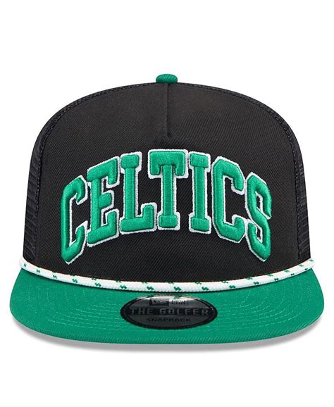 New Era Mens Blackkelly Green Boston Celtics Throwback Team Arch