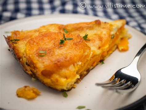 Огретен от сладки картофи с козе сирене и сметана Vilis Time