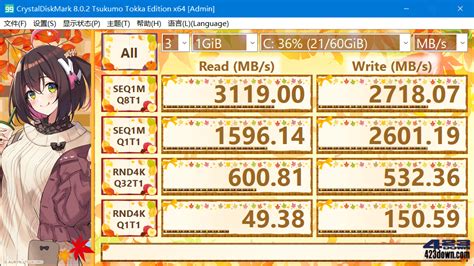 硬盘跑分工具crystaldiskmark V901中文版 423down