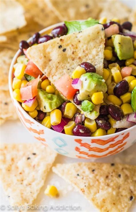Fiesta Corn And Avocado Salsa Sallys Baking Addiction