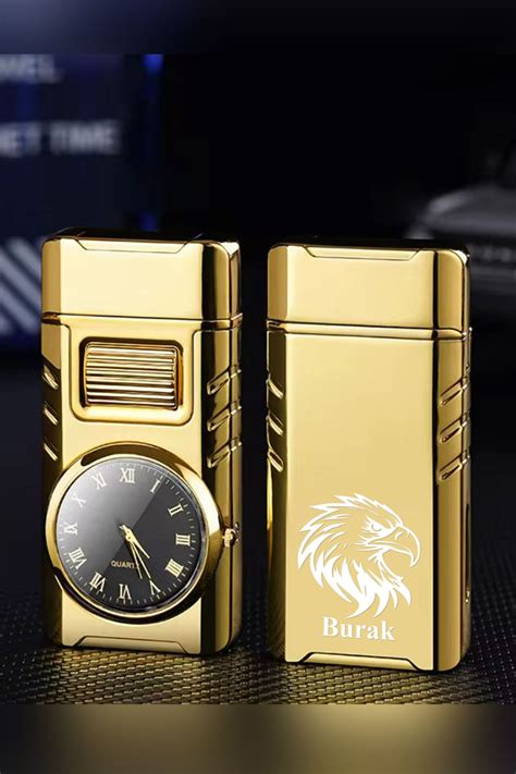 İŞte Bu Kişiye Özel İsimli Beşiktaş Kartal Metal Rüzgar Geçirmez Saatli Gazlı Tasarım Çakmak