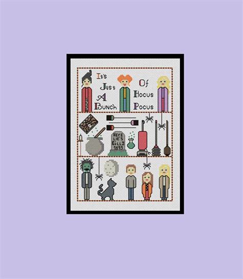 Hocus Pocus Cross Stitch Pattern Cross Stitch Patterns