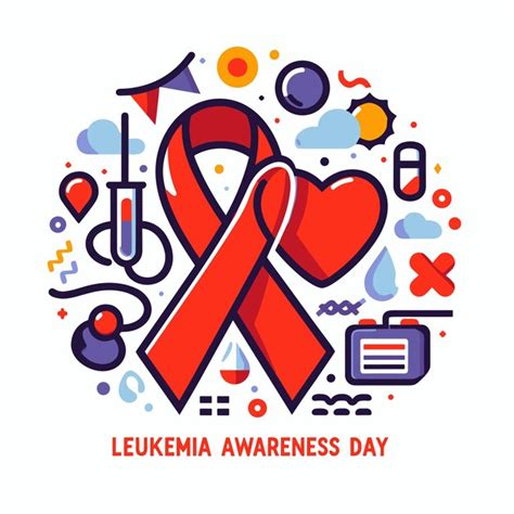 Premium Vector Leukemia Awareness Day Vector Illustration Silhouette Icon