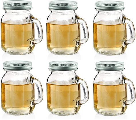 Mini 4oz Jar Mug Shot Glass Mason Jar With Handle And Lid High Quality Mason Jarmason Jar