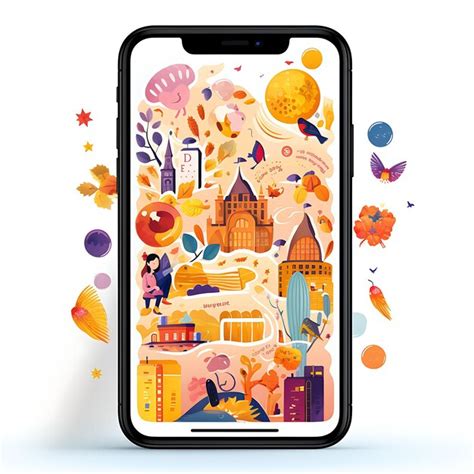 Premium AI Image Mobile App Layout Design Of Language Learning Interactive Layout Vibrant