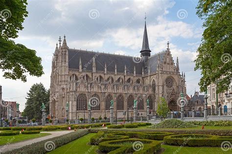 Church Of Our Blessed Lady Of The Sablon In Brussels Editorial